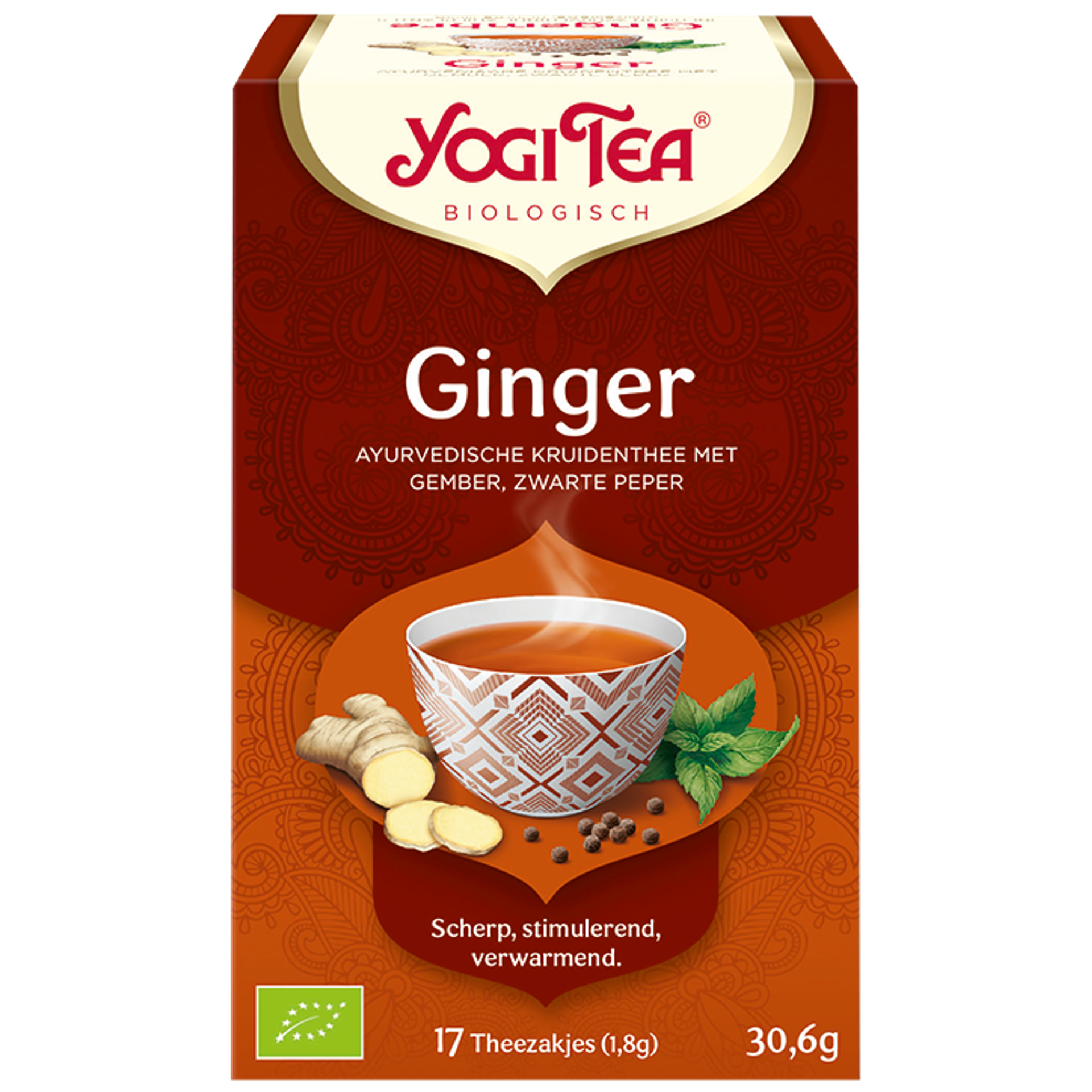 Acheter la tisane Yogi Tea Gingembre Bio chez Holland & Barrett
