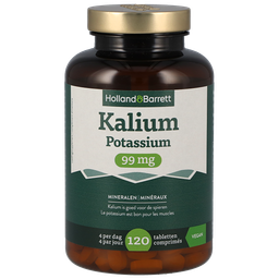Kalium Tabletten 99mg, 120 tabletten | Holland & Barrett