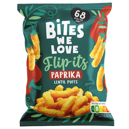 Bites We Love Flip-its Lentil Puffs Paprika
