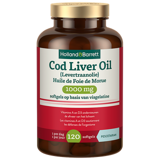 Holland & Barrett Cod Liver Oil (Levertraan) 1000mg kopen bij Holland ...