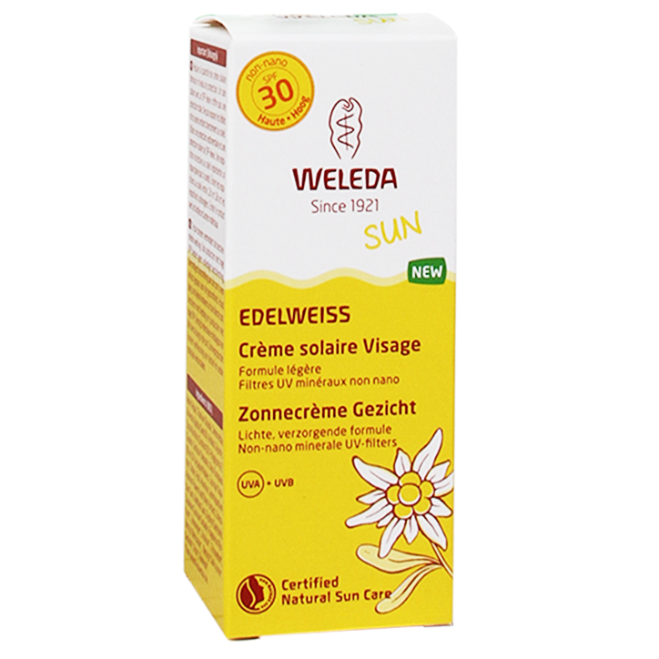 Weleda Edelweiss Zonnecreme Gezicht SPF30 (50ml) | Holland & Barrett
