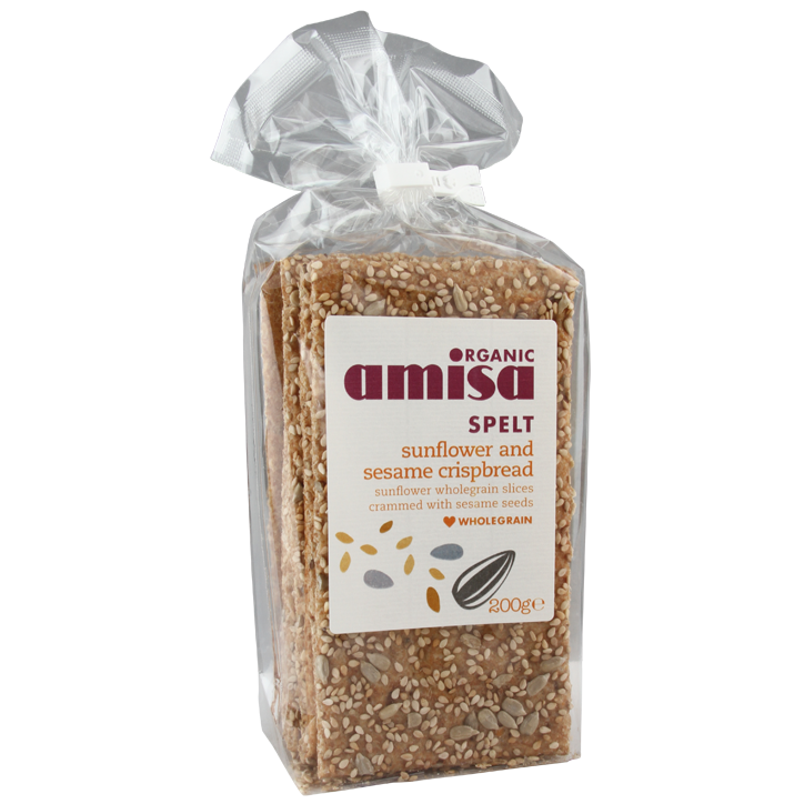Amisa Bio Spelt Sunflower Sesame Crispbread