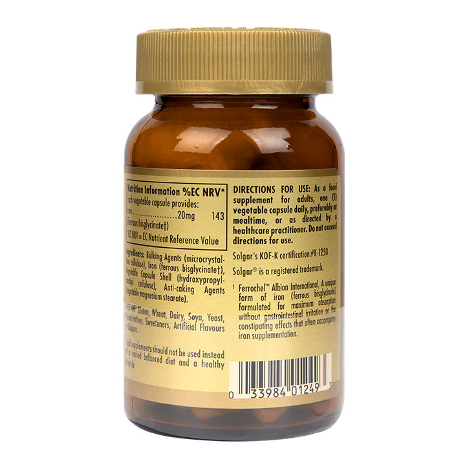 Solgar Gentle Iron 20mg Vegi Capsules | Holland & Barrett