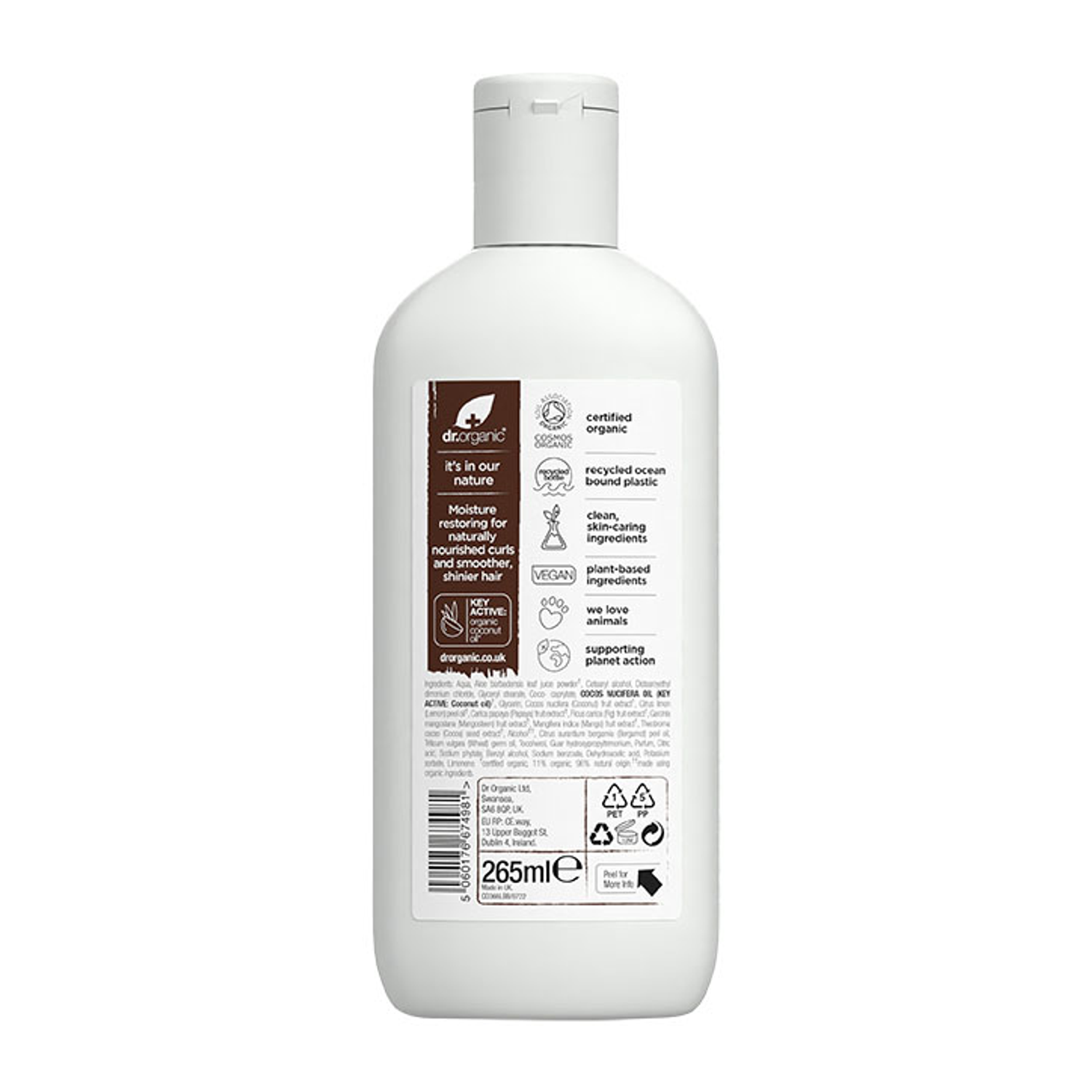 Dr Organic Virgin Coconut Oil Conditioner | Holland & Barrett
