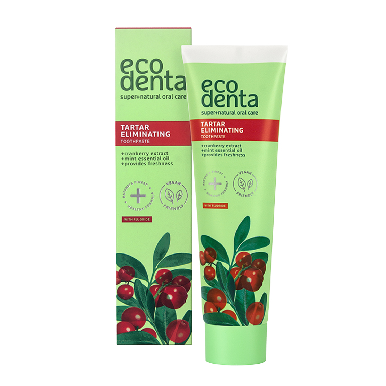 Ecodenta Tartar Eliminating Toothpaste with Cranberry Extract 100ml ...