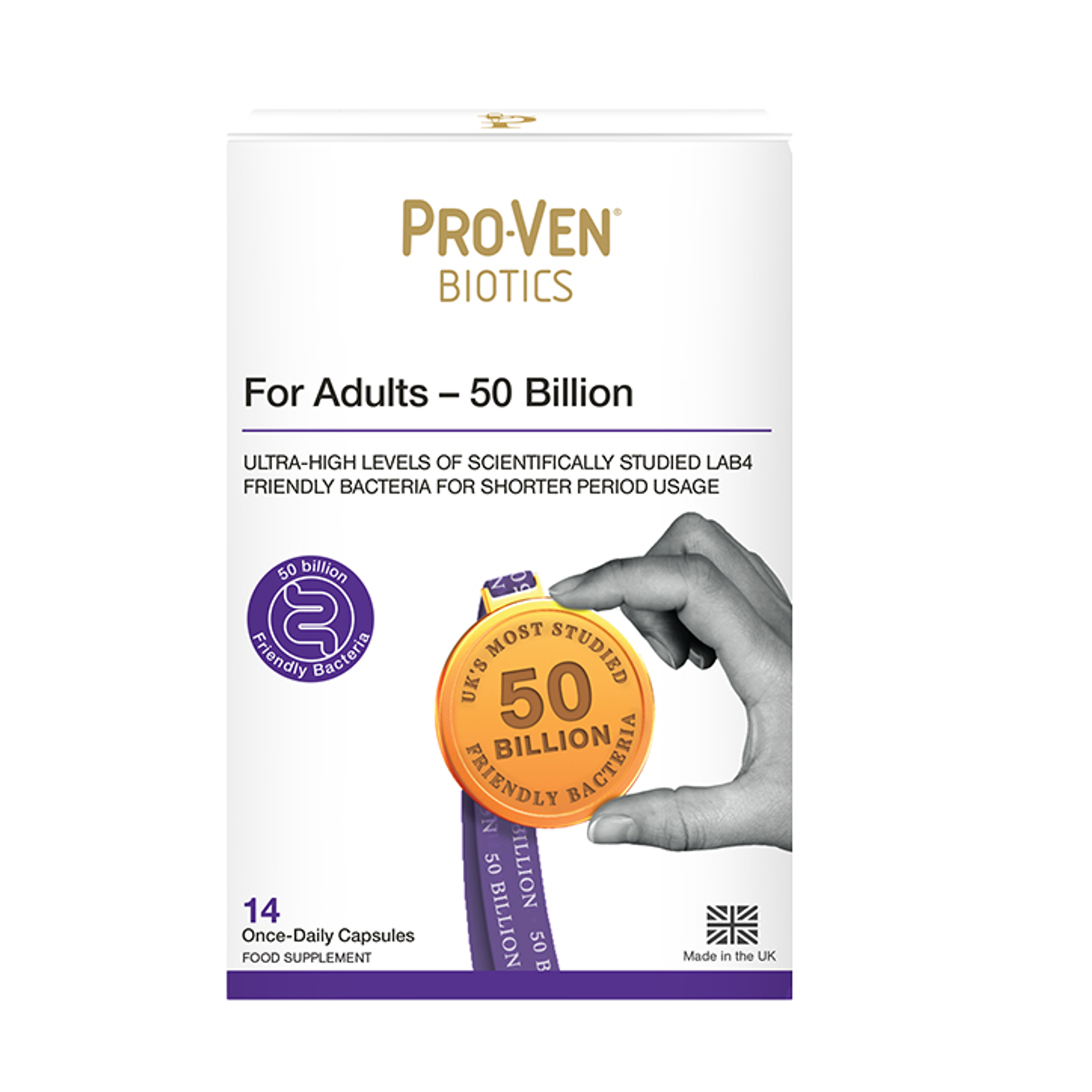 Pro-Ven Adult Acidophilus & Bifidus 50 Billion 14 Capsules | Holland ...