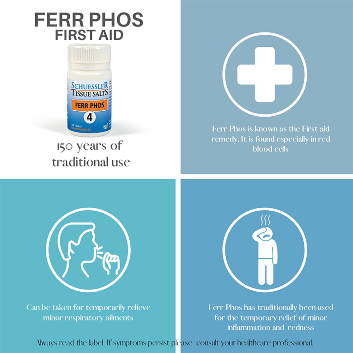 Schuessler Tissue Salts Ferr Phos 4 | Holland & Barrett