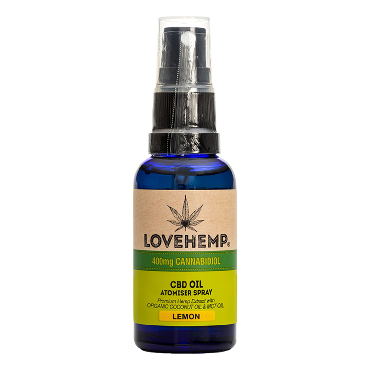Love Hemp CBD Oil Spray Lemon 400mg 30ml