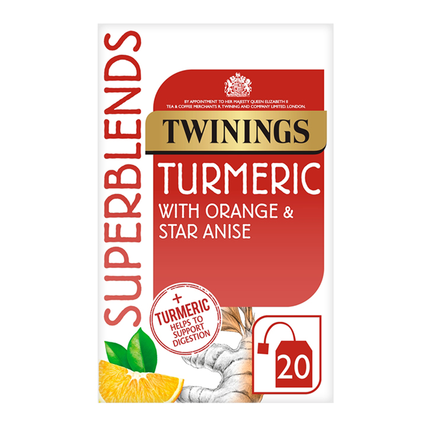 Twinings Superblends Turmeric with Orange and Star Anise 20 per pack ...