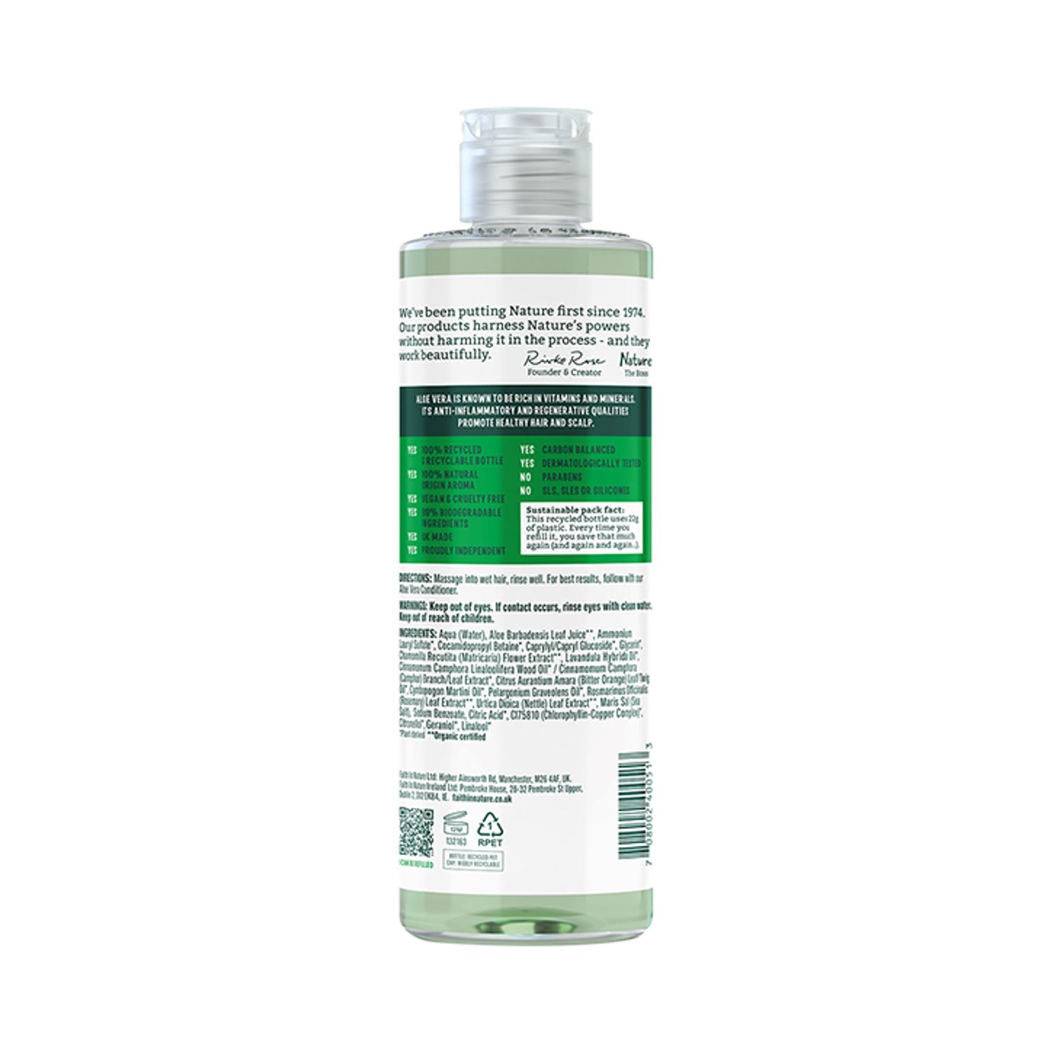 Faith in Nature Aloe Vera Shampoo 400ml | Holland & Barrett