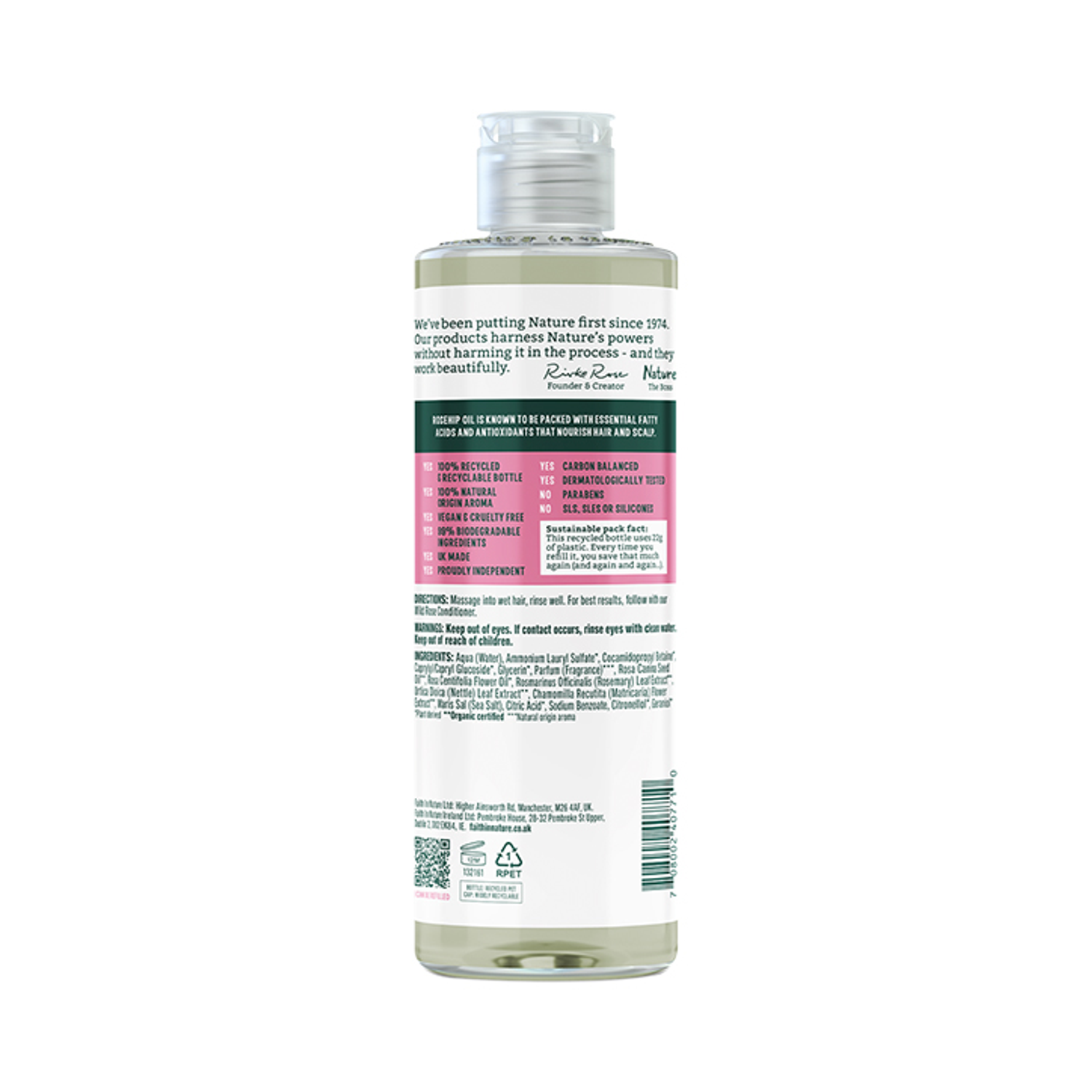 Faith In Nature Wild Rose Shampoo | Holland & Barrett