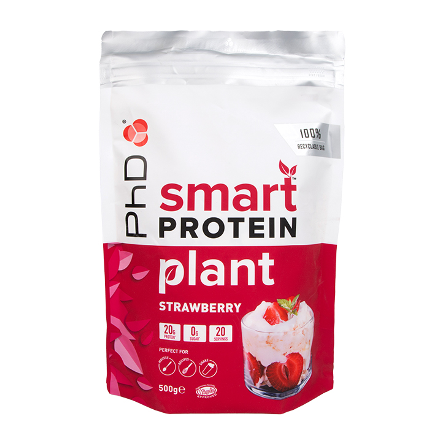 PhD Smart Protein Plant Strawberry 500g | Holland & Barrett