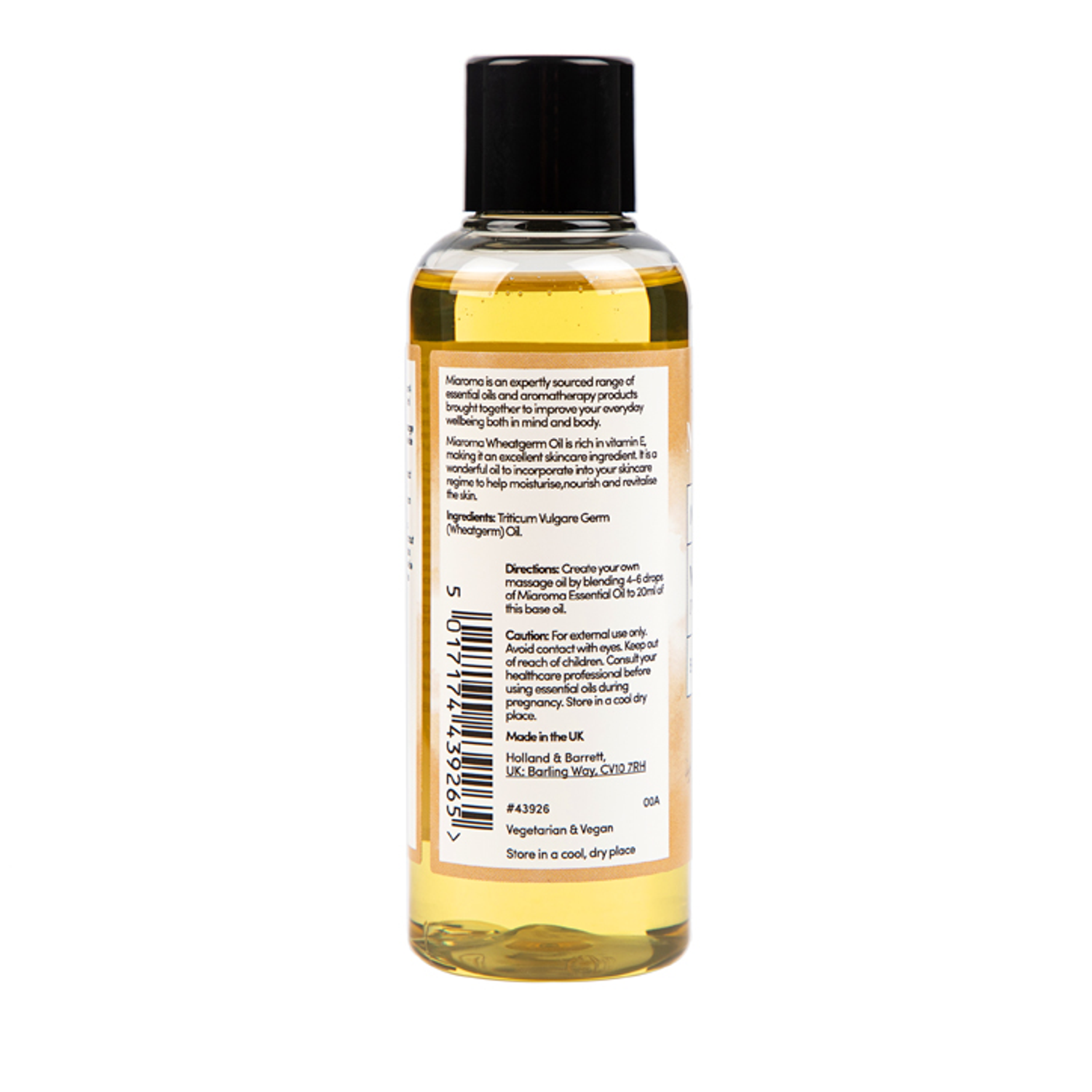 Miaroma Wheatgerm Base Oil 100ml | Holland & Barrett