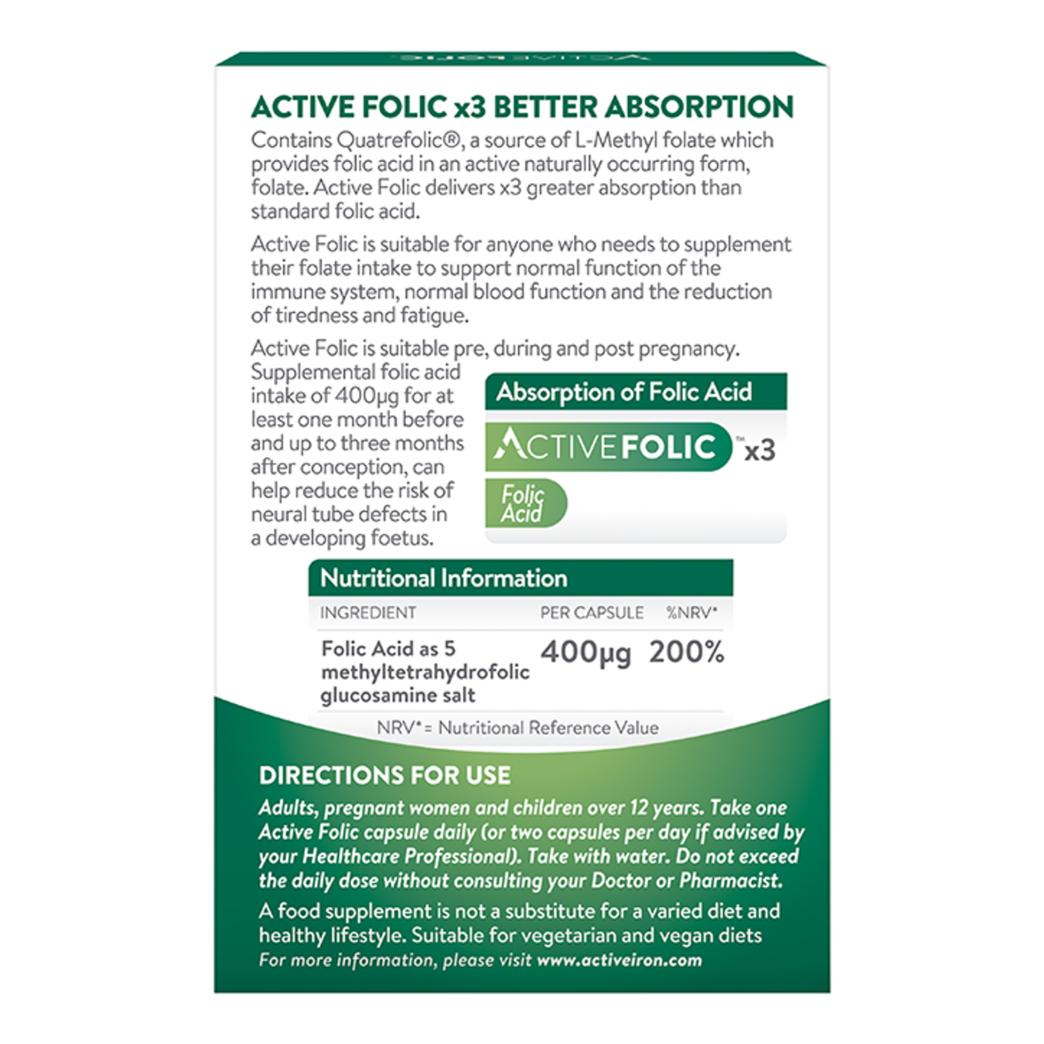 Active Folic Capsules | Holland & Barrett