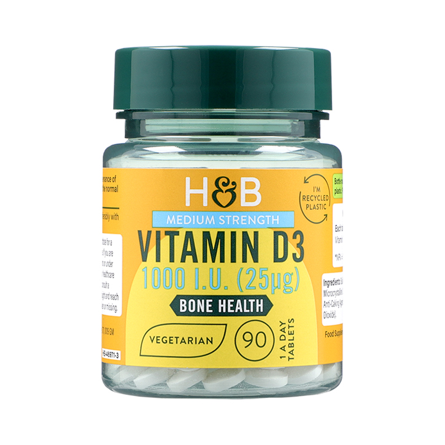 H&B Vitamin D3 Tablets 25ug | Holland & Barrett