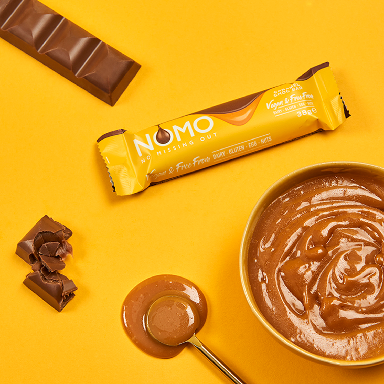 NOMO Free From Caramel Filled 38g| Holland & Barrett