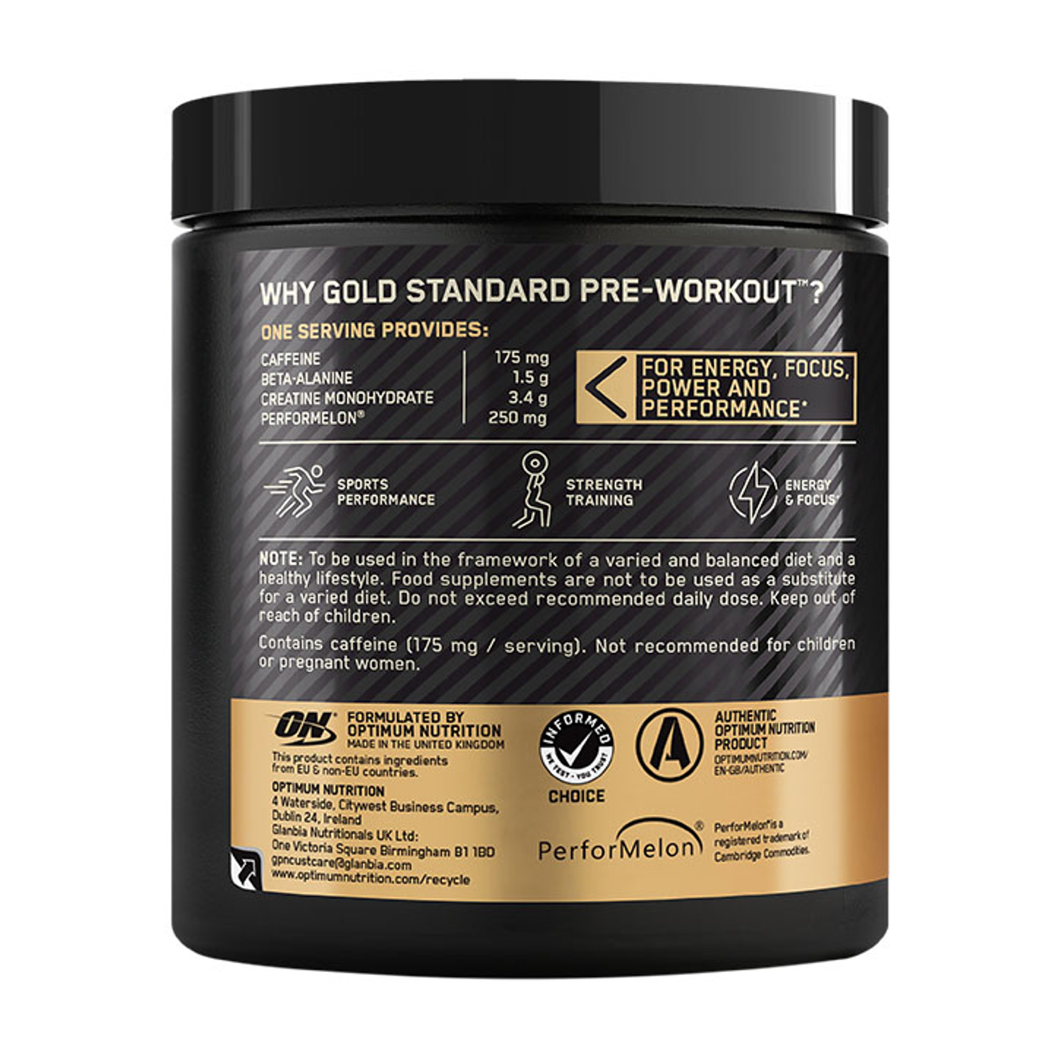 Optimum Nutrition Gold Standard Pre-Workout Powder Green Apple ...