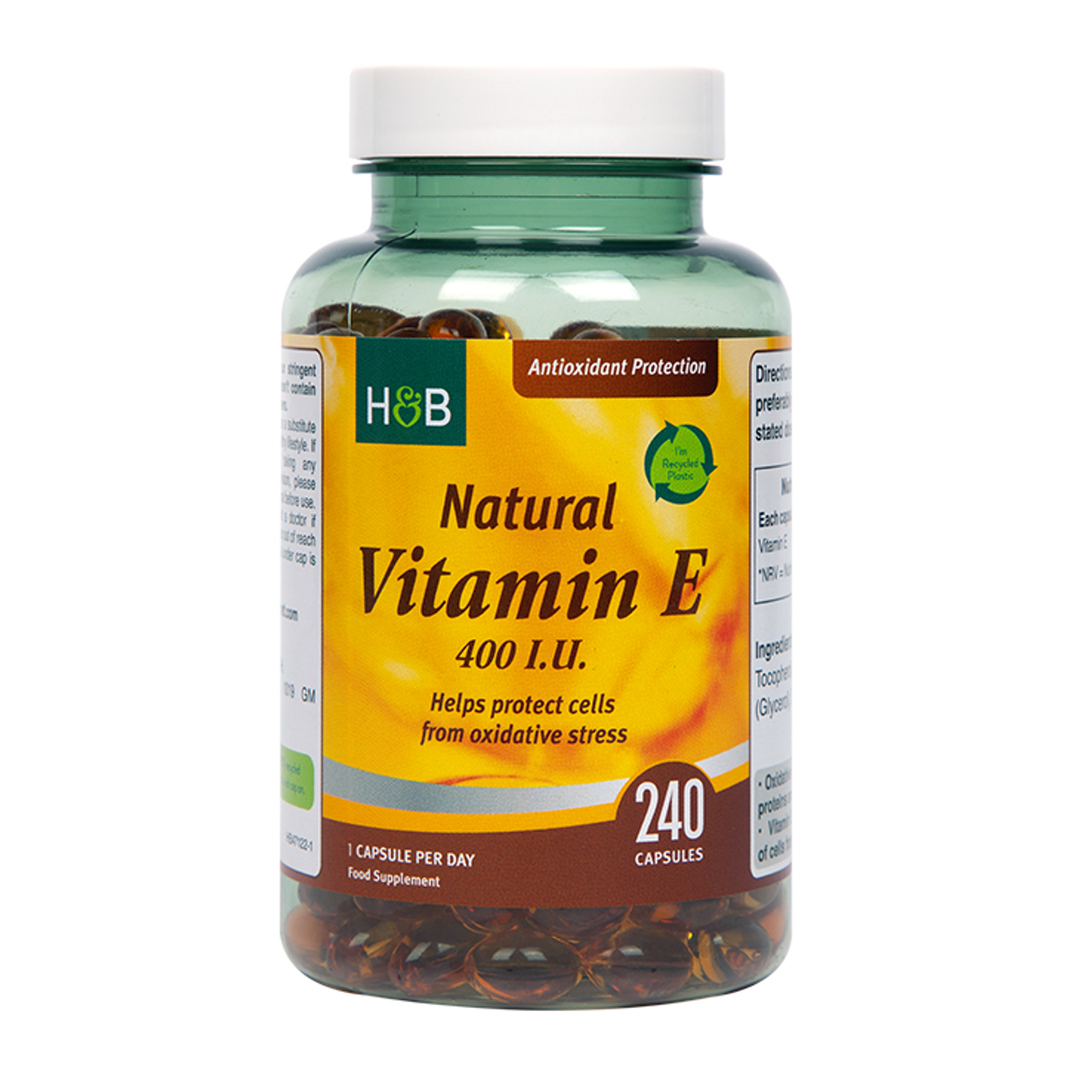 H&B Vitamin E 400iu 240 Capsules | Holland & Barrett