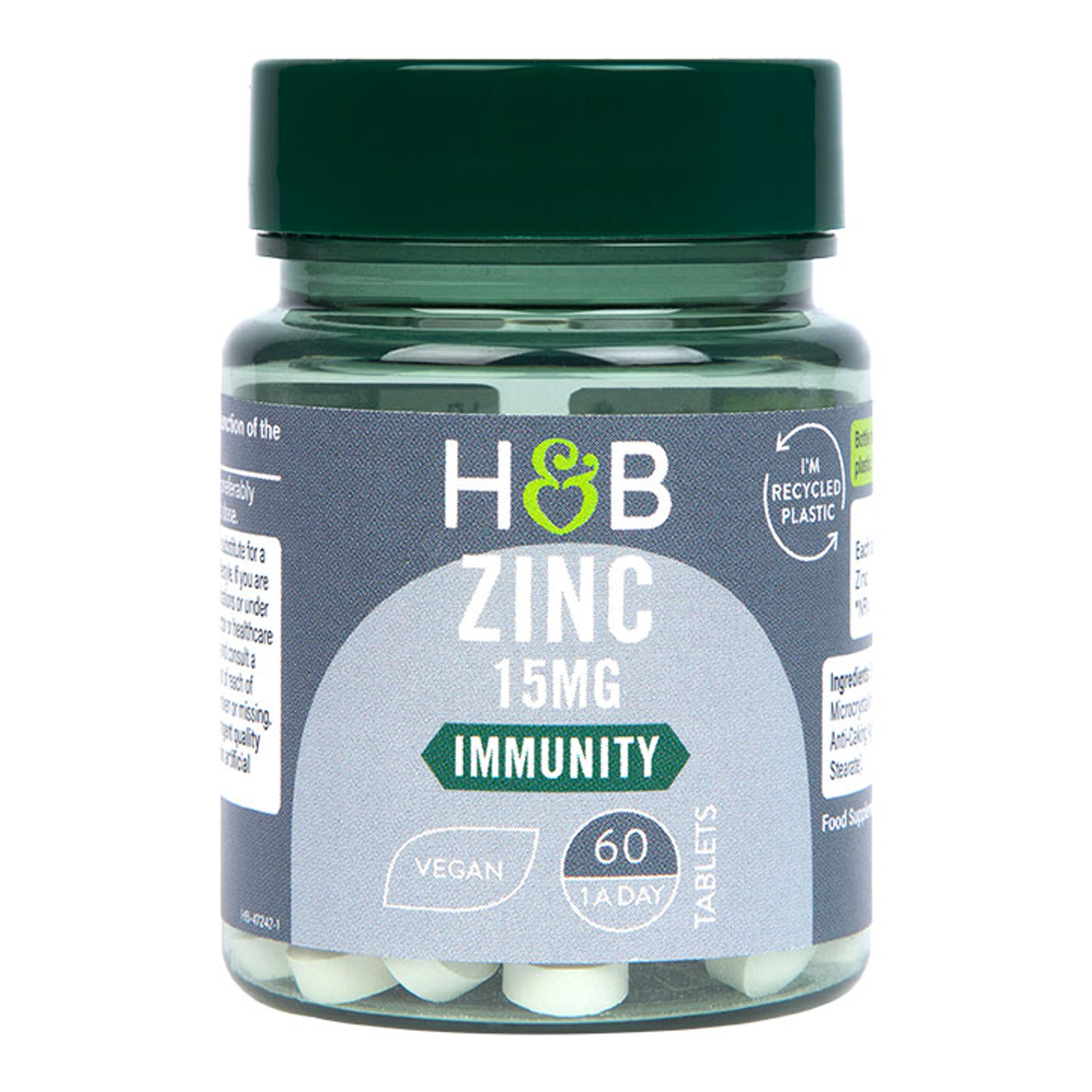 High Strength Zinc Tablets 15mg | Vegan | Holland & Barrett