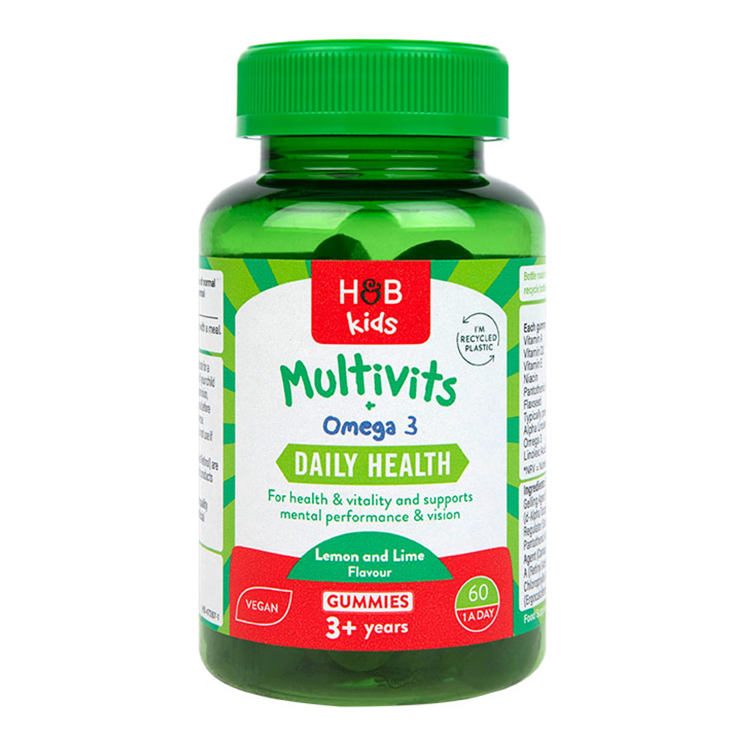 Holland and Barrett Daily Kids Multivitamins plus Omega 4 Gummies ...