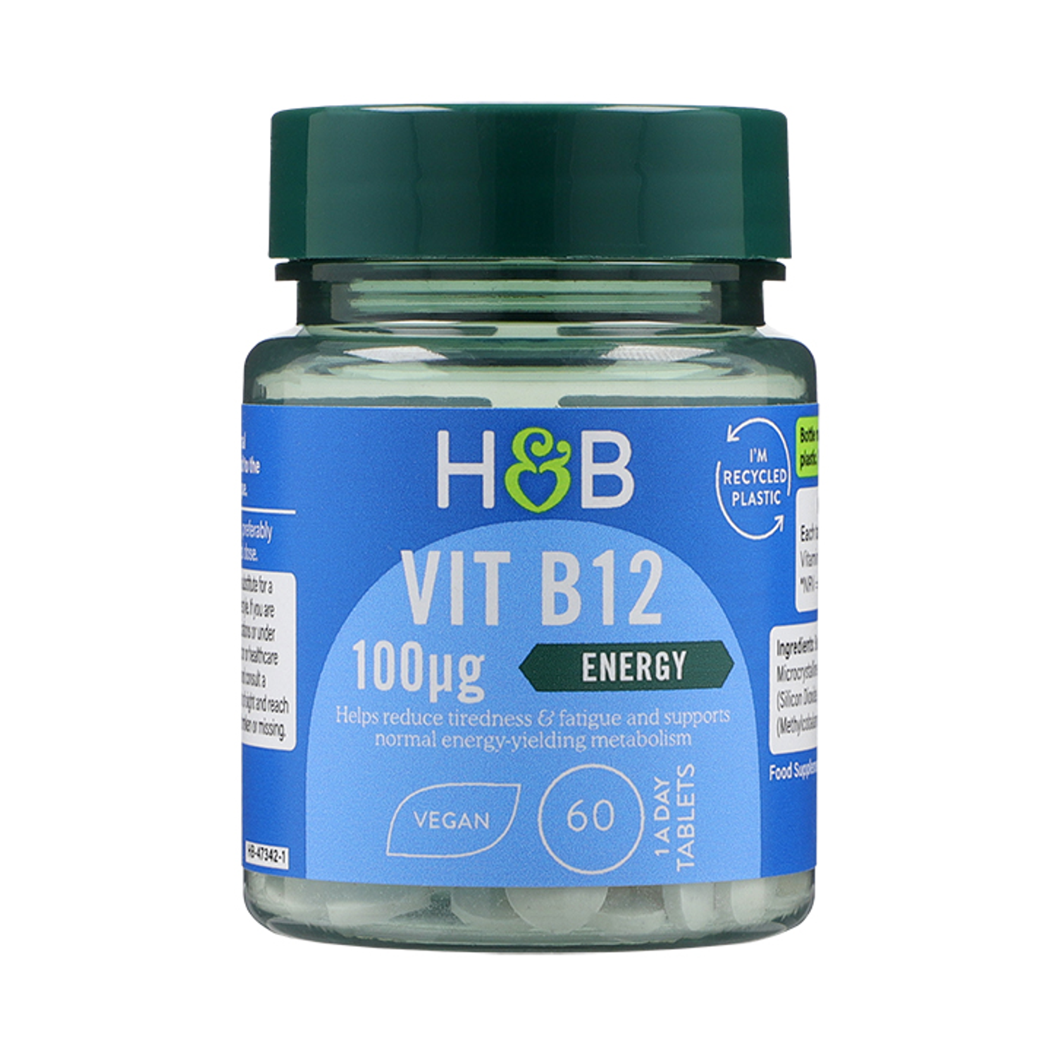 Vitamin B12 Tablets 100ug | Vegan | Holland & Barrett