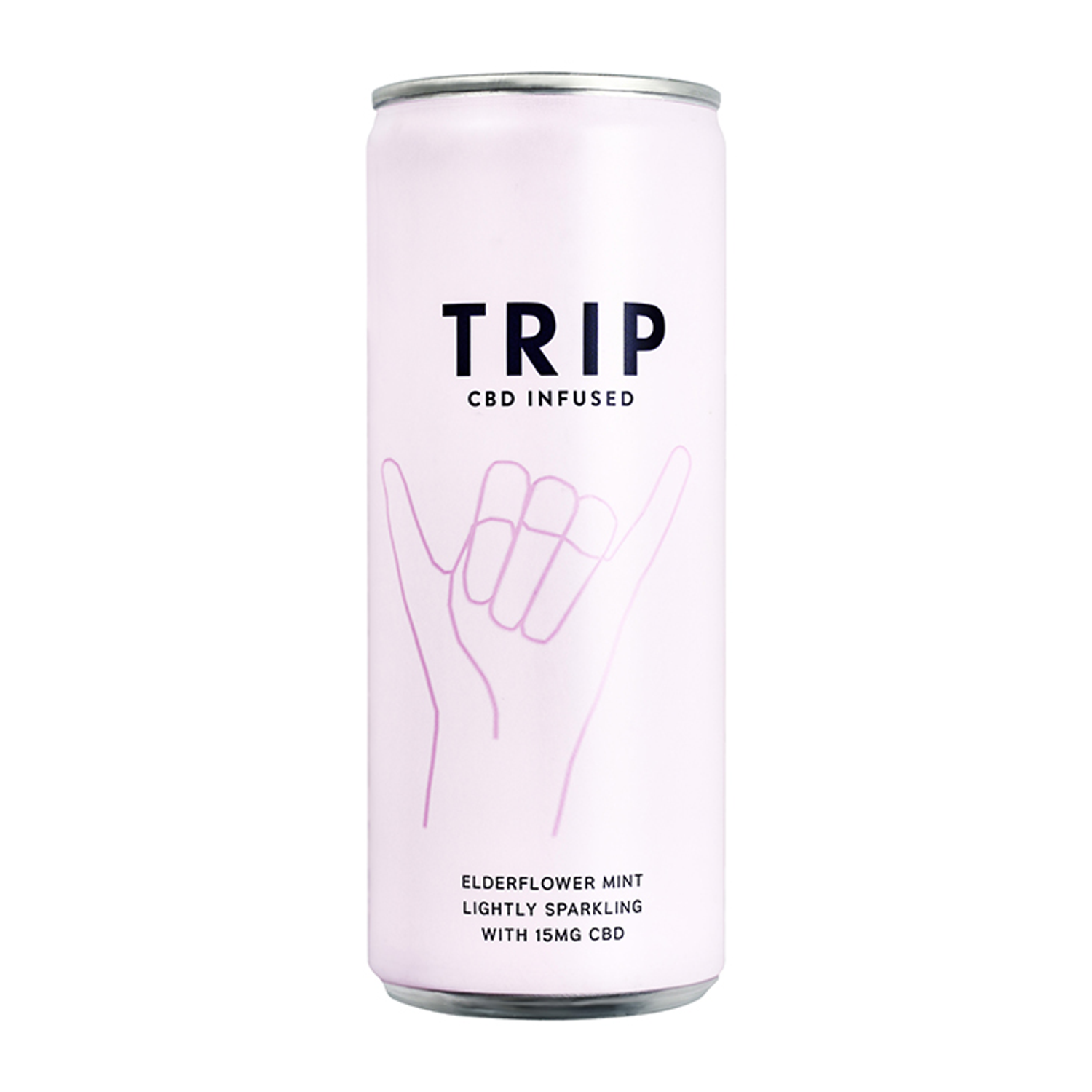 TRIP Elderflower Mint sparkling drink infused with CBD and fruit juices ...