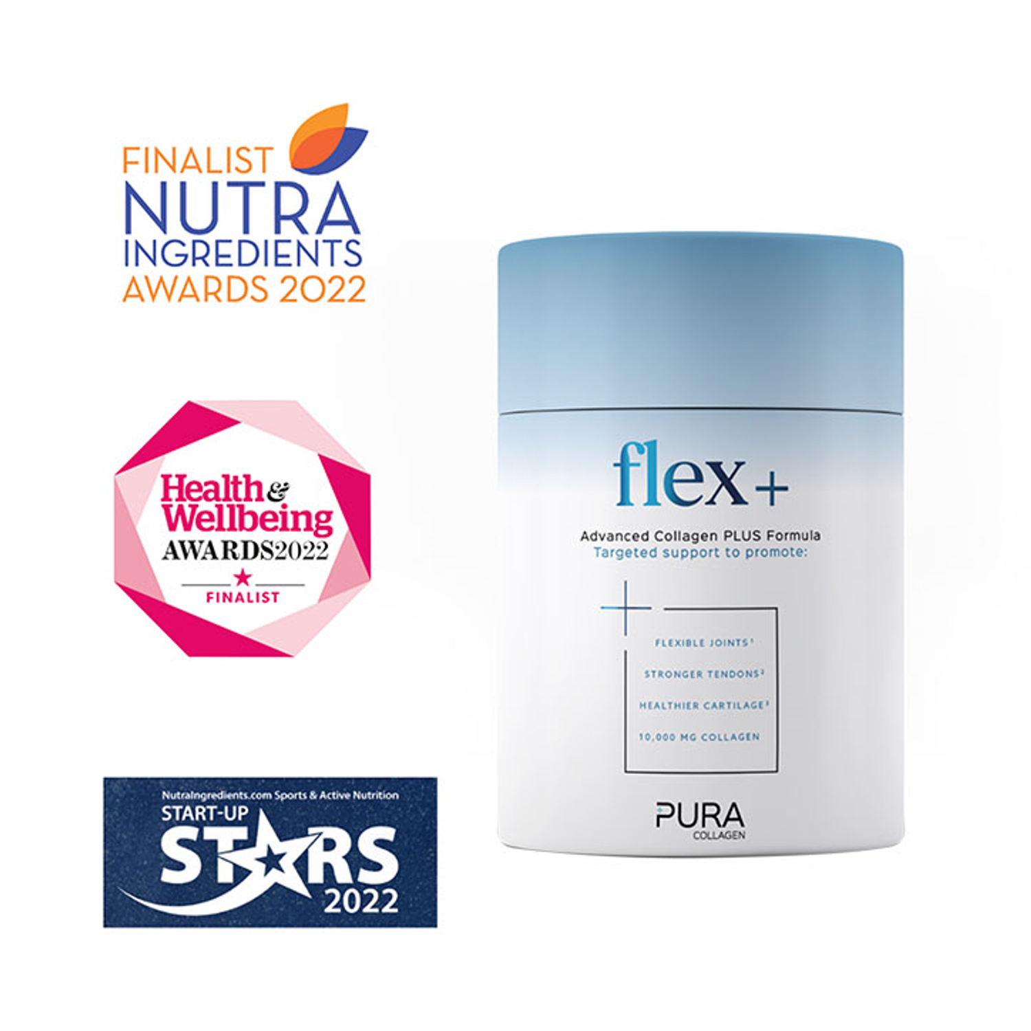 Pura Collagen flex+ Advanced Collagen PLUS Formula 262g| Holland & Barrett