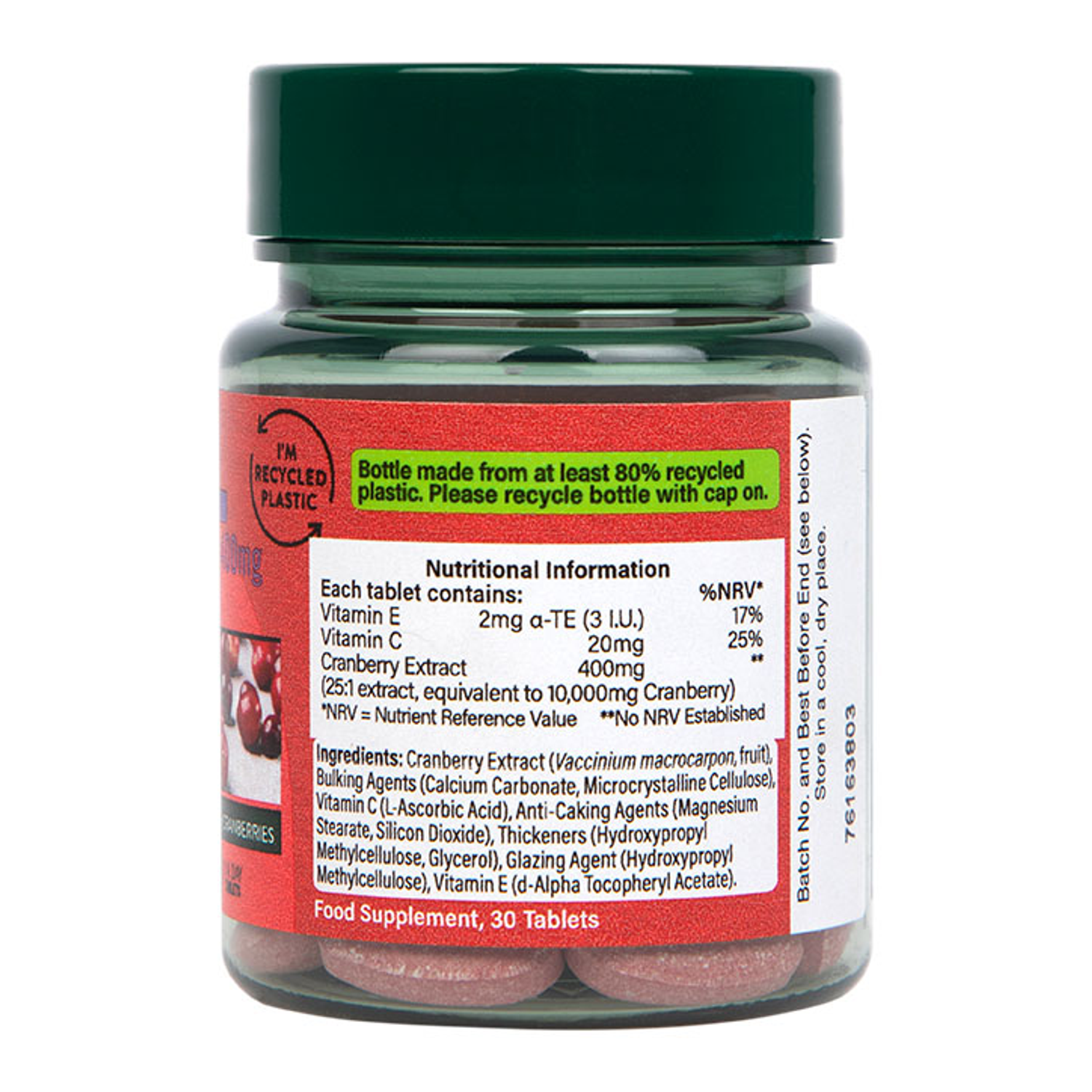 Cranberry Concentrate Tablets | Vegan | Holland & Barrett