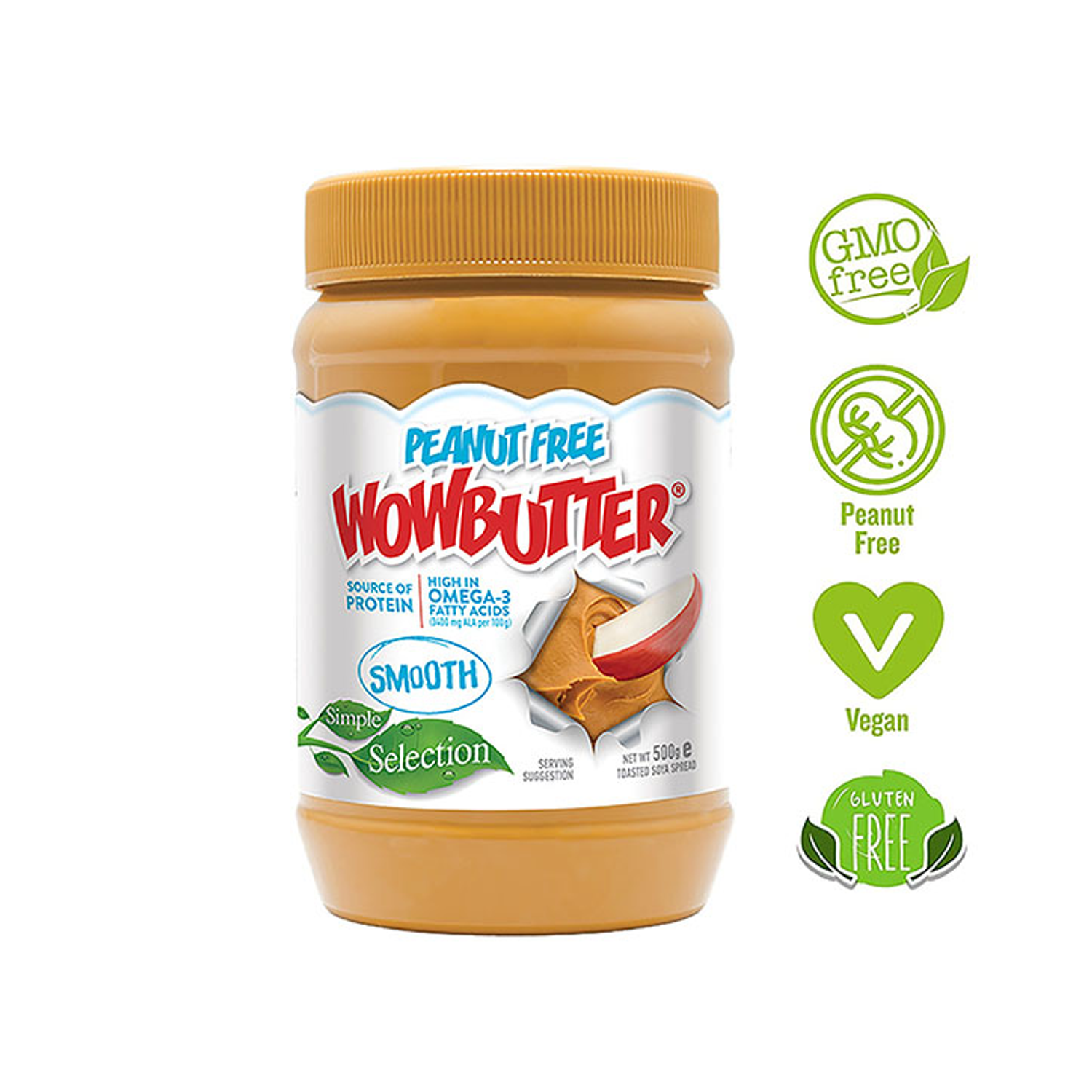 Wowbutter Peanut Free Smooth 500g- Toasted Soya Spread| Holland & Barrett