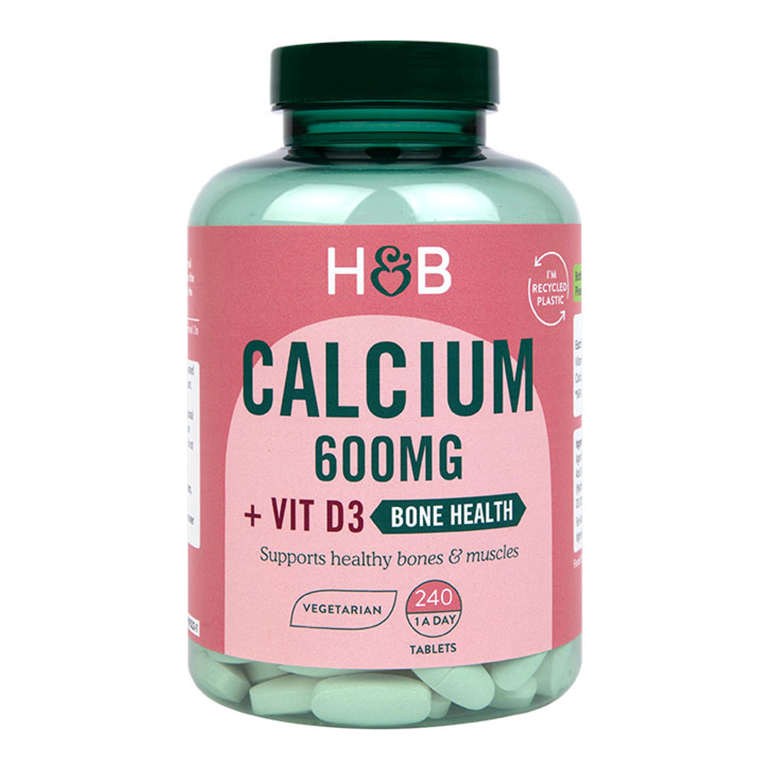 H&B Calcium 600mg & Vit D 240 Tablets | Holland & Barrett