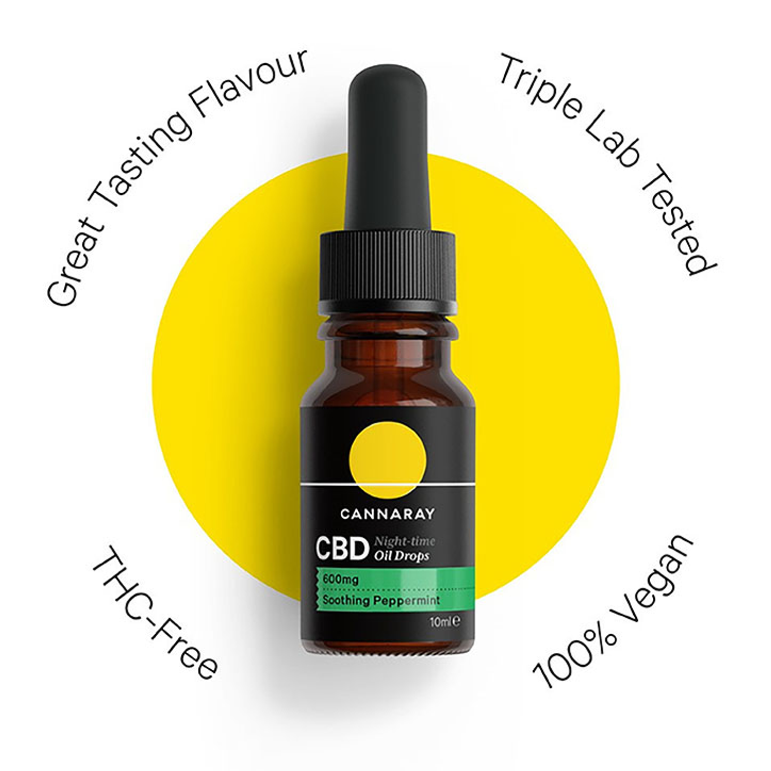 Cannaray Night-Time CBD Oil Drops, 600mg 10ml| Holland & Barrett