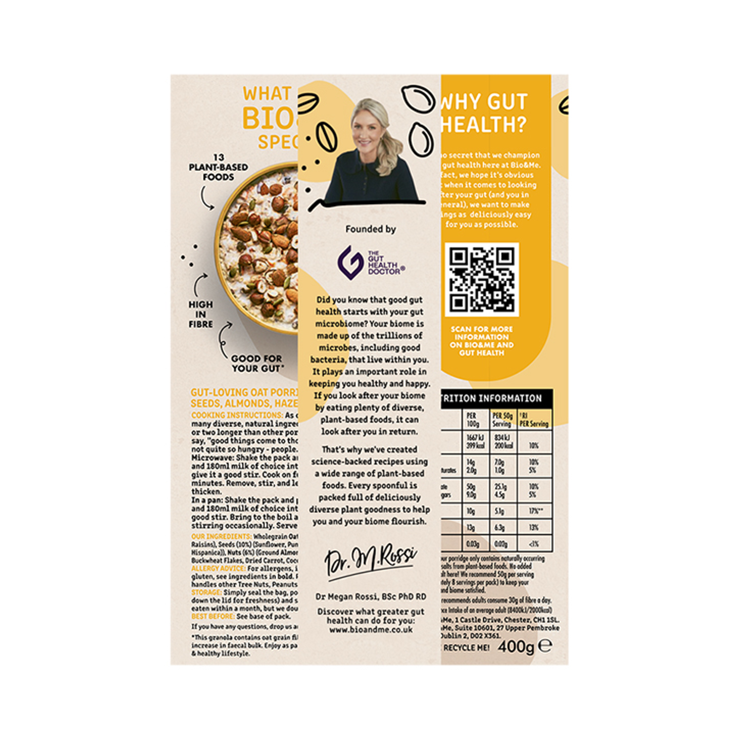 Seed & Nut Gut-Loving Prebiotic Porridge| Holland & Barrett