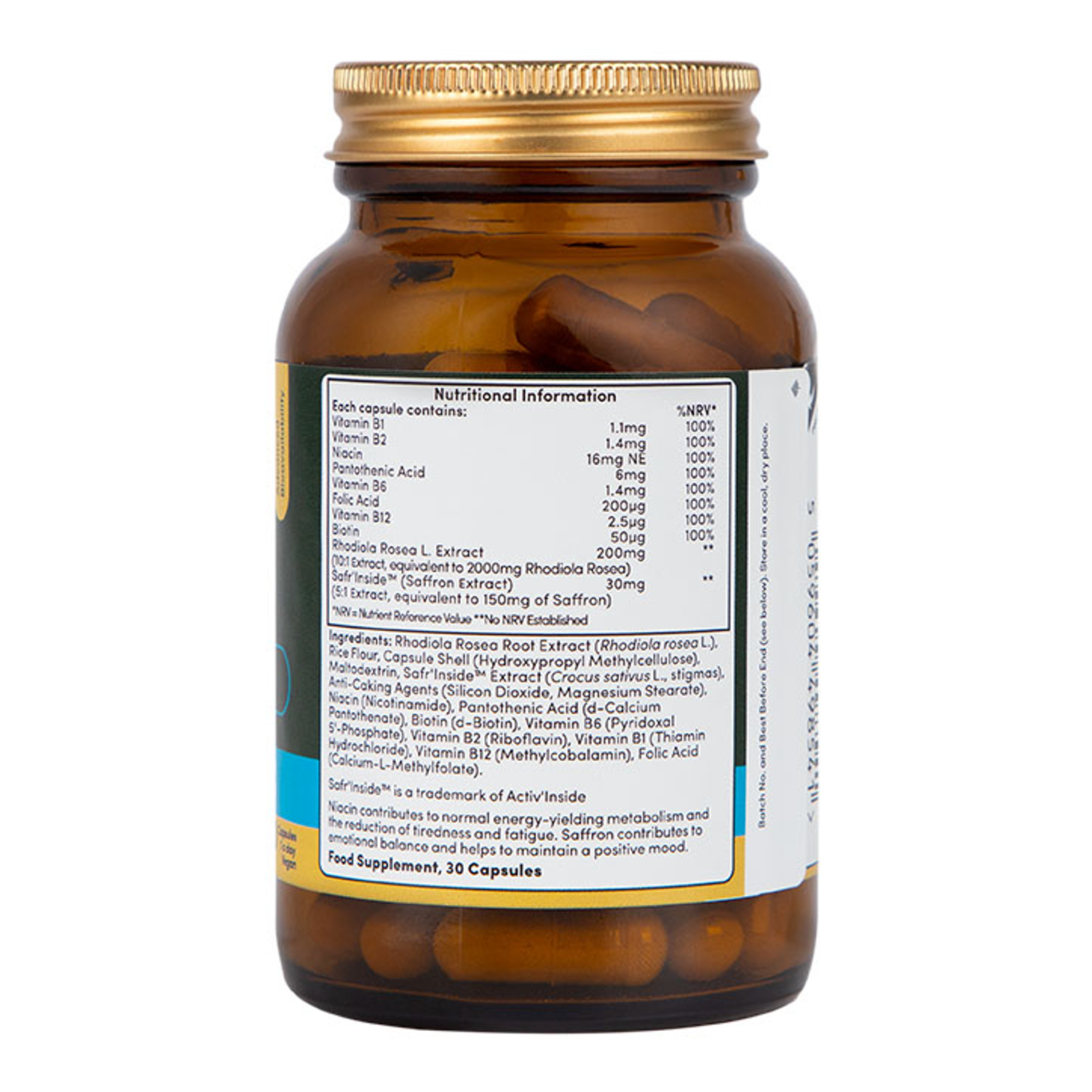 H&B Expert Calm Daily Support Saffron 30 Capsules | Holland & Barrett