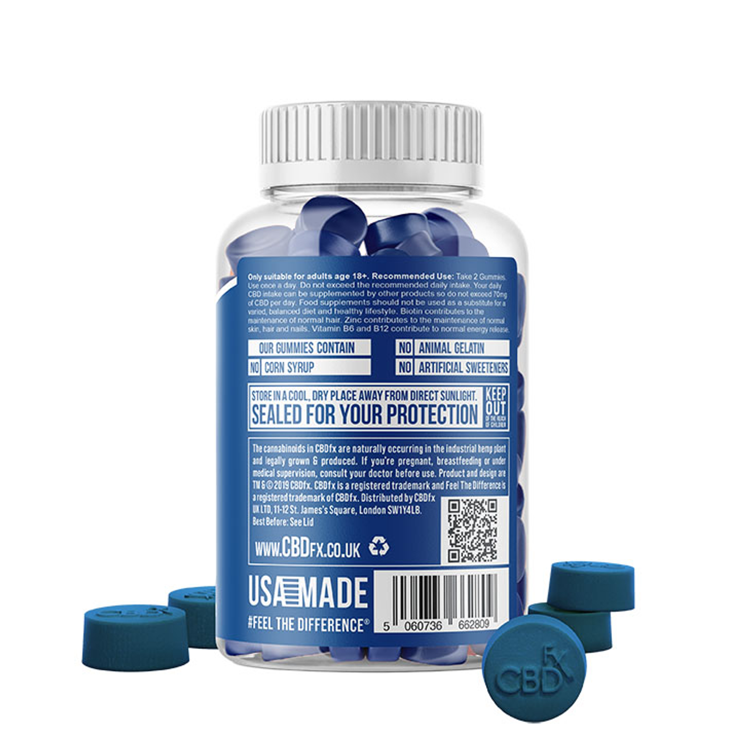 Men's Multivitamin CBD Gummies 1500mg 60 Gummies | CBDFX