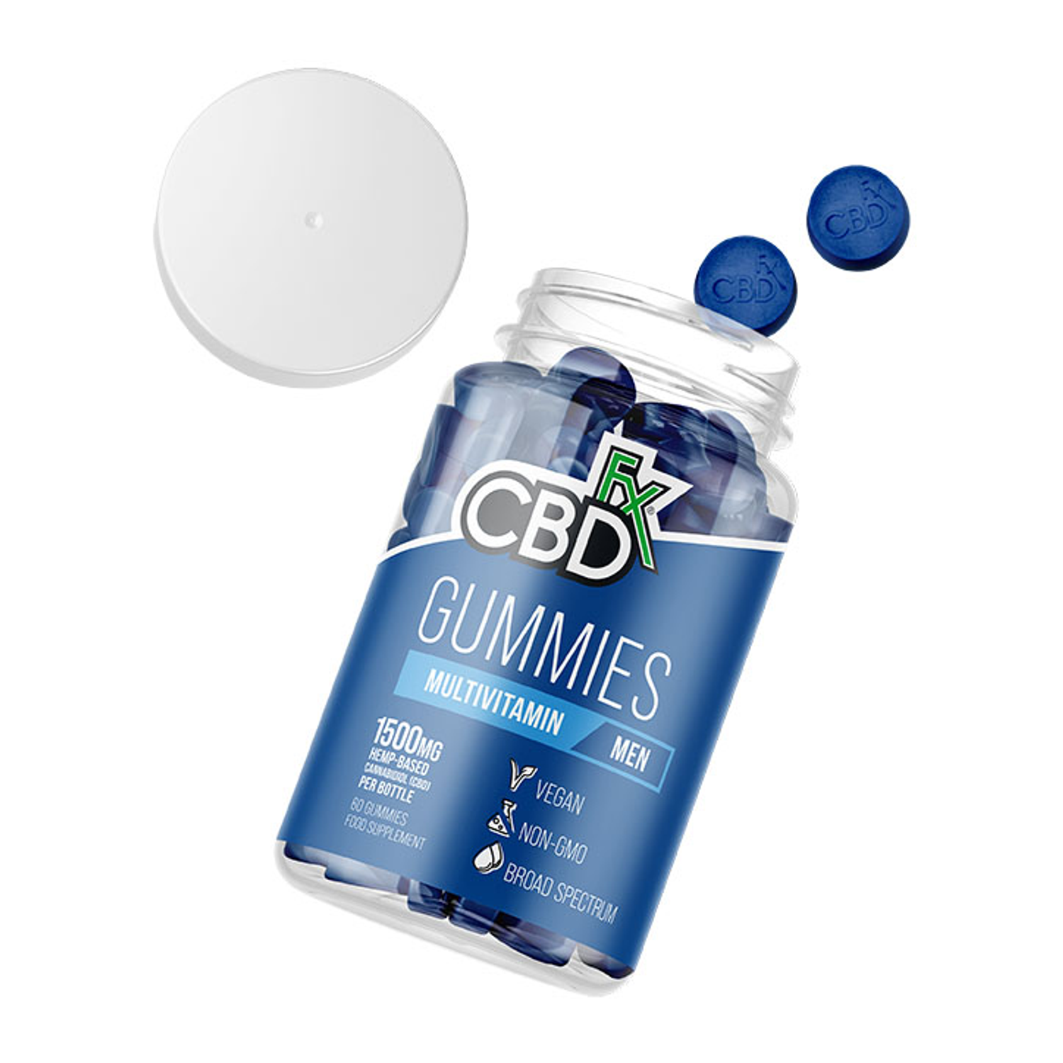 Men's Multivitamin CBD Gummies 1500mg 60 Gummies | CBDFX