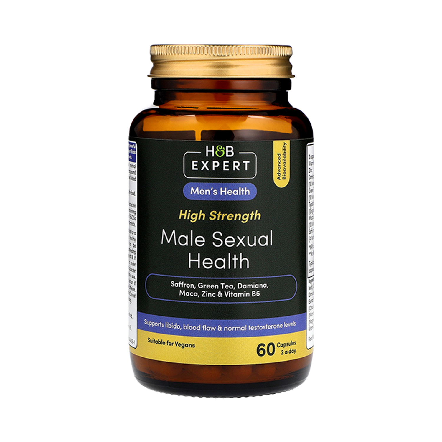 H&B Expert Male Sexual Health 60 Capsules | H&B