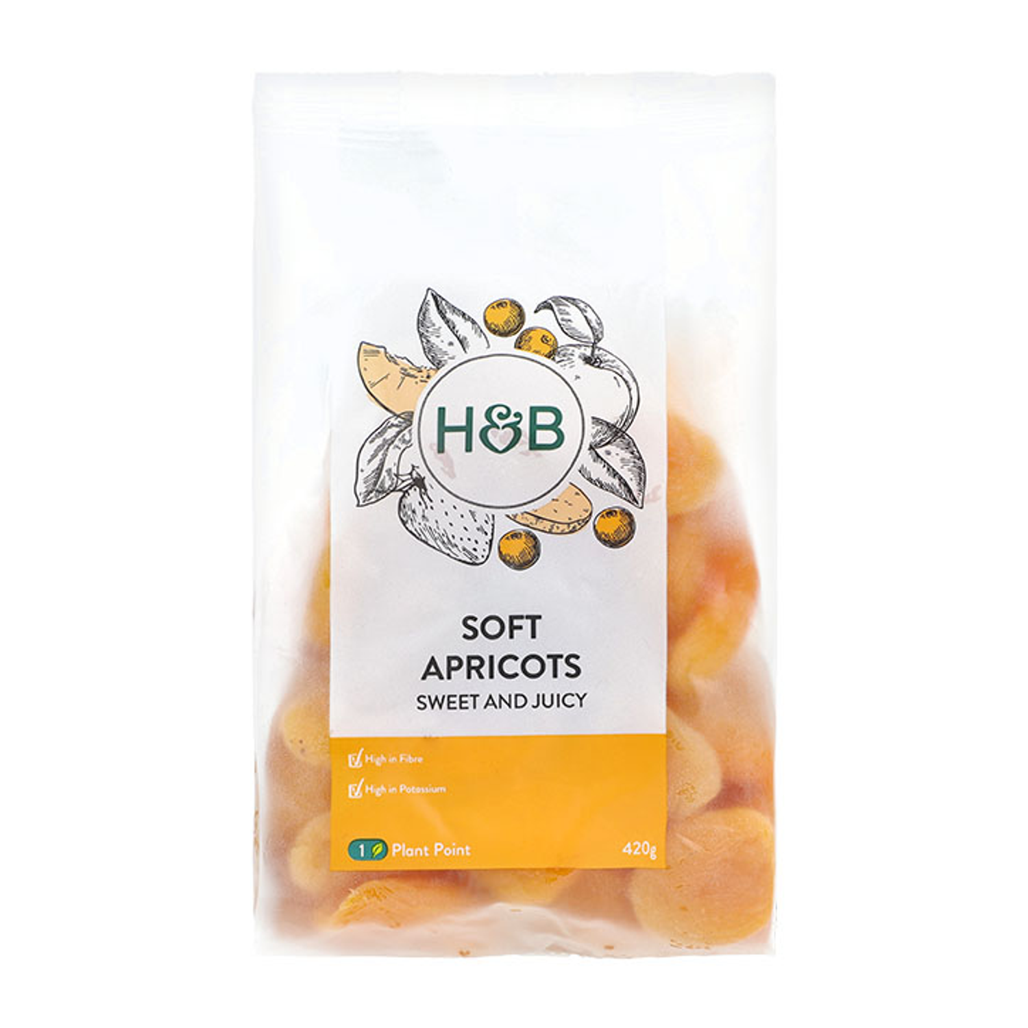 H&B Soft Apricots 420g | Holland & Barrett