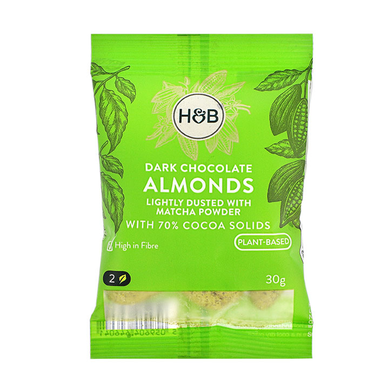 Holland & Barrett Dark Chocolate Matcha Coated Almonds 30g |Holland ...