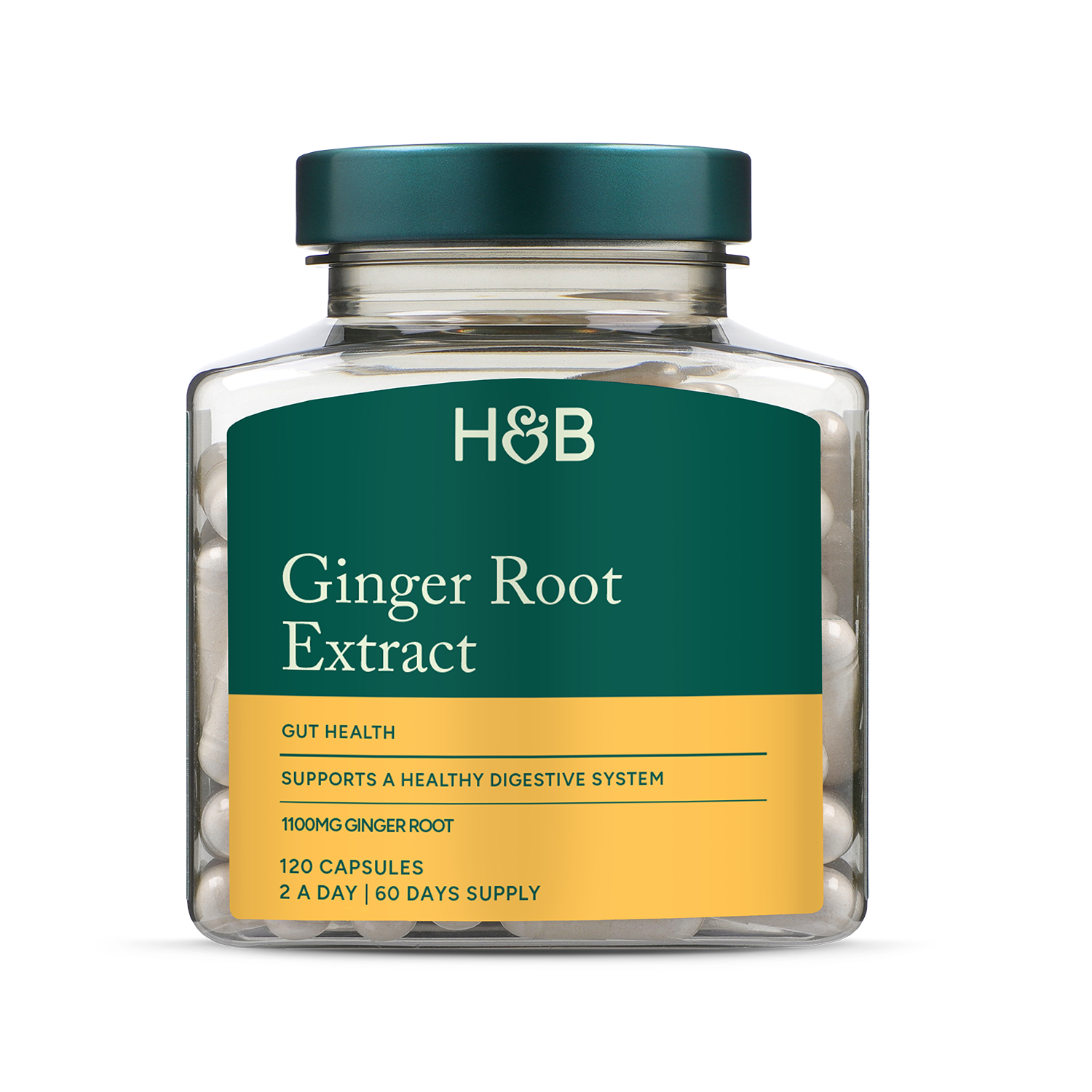 Ginger Root Extract 120 Capsules | H&B