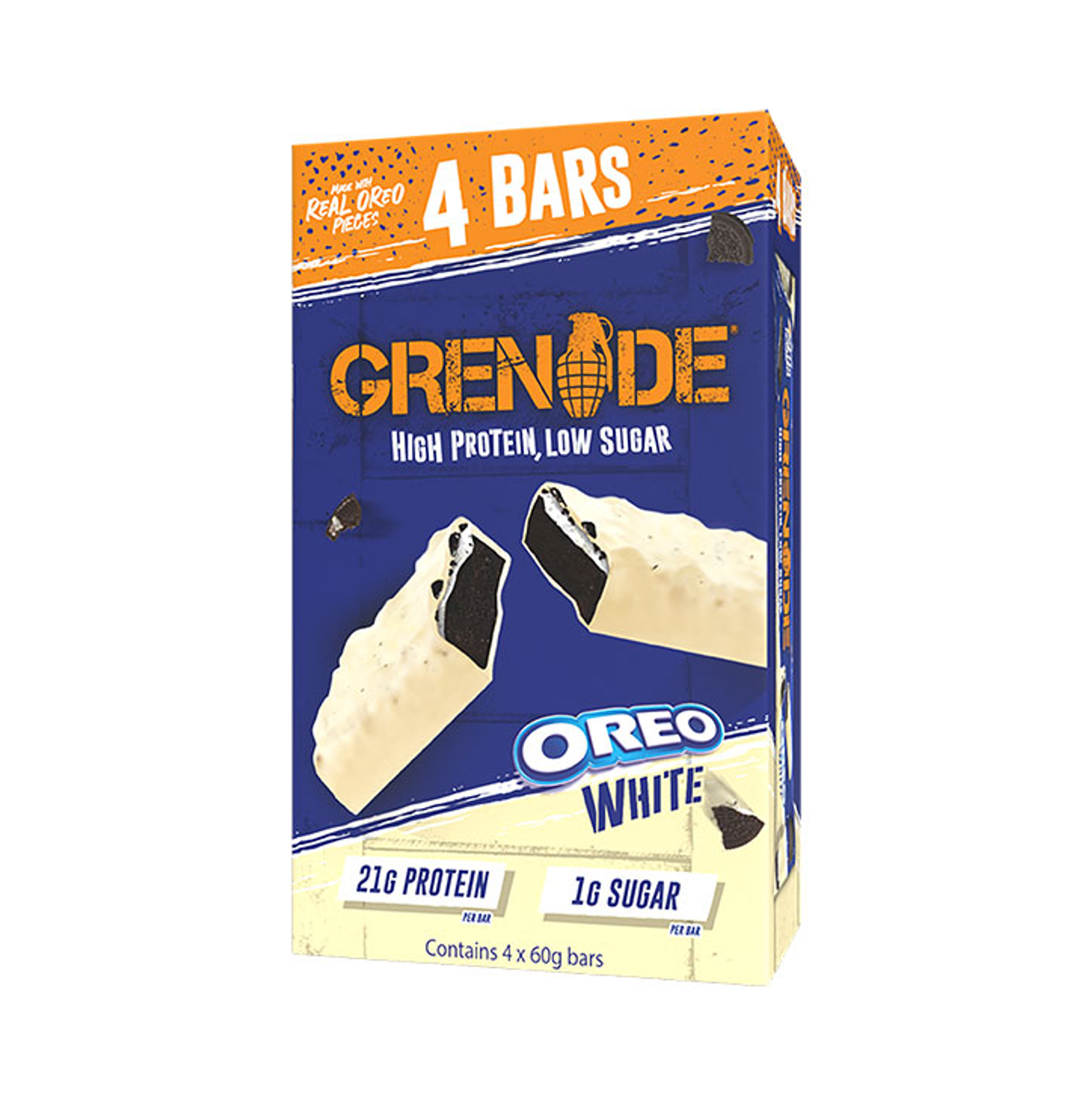 Grenade Oreo White Chocolate Protein Bar 4x 60g |Holland & Barrett