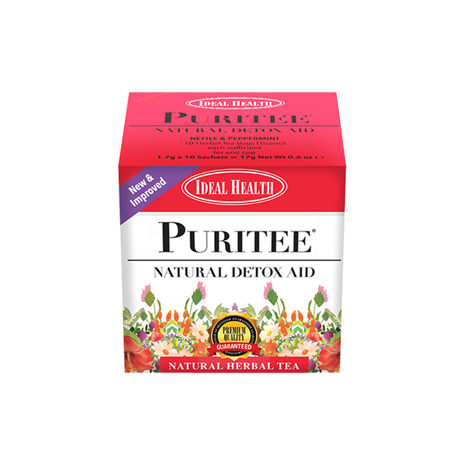 Puritee Natural Detox Aid Tea | Herbal Tea | H&B