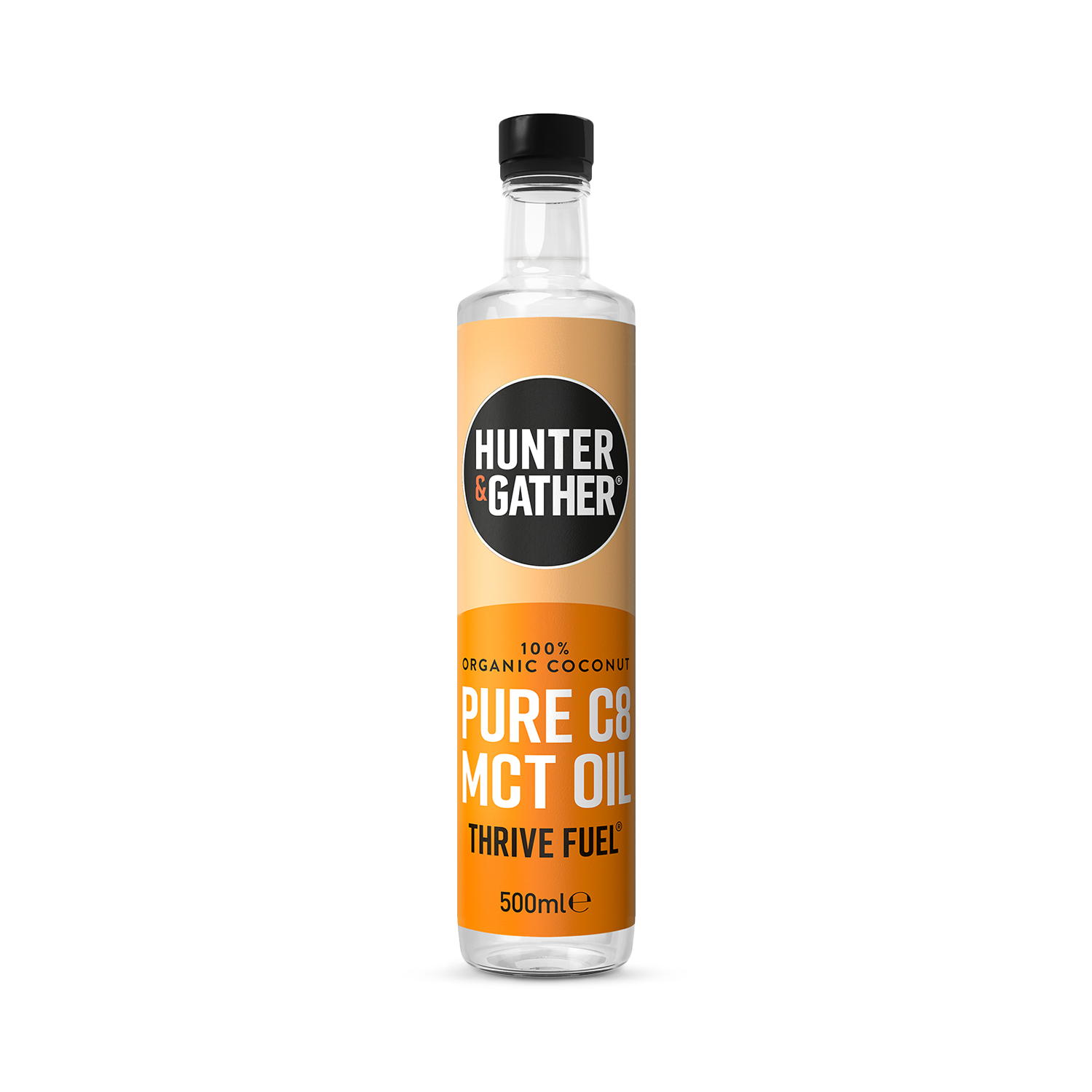 100% Organic Coconut Pure C8 MCT Oil 500ml | Hunter & Gather | H&B