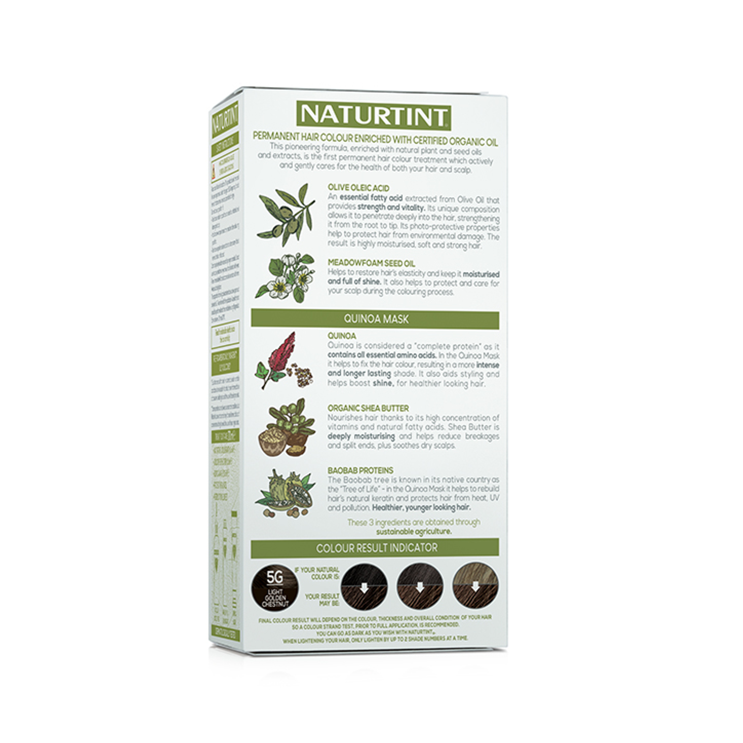 Naturtint Permanent Hair Colour 5G Light Golden Chestnut | Holland ...