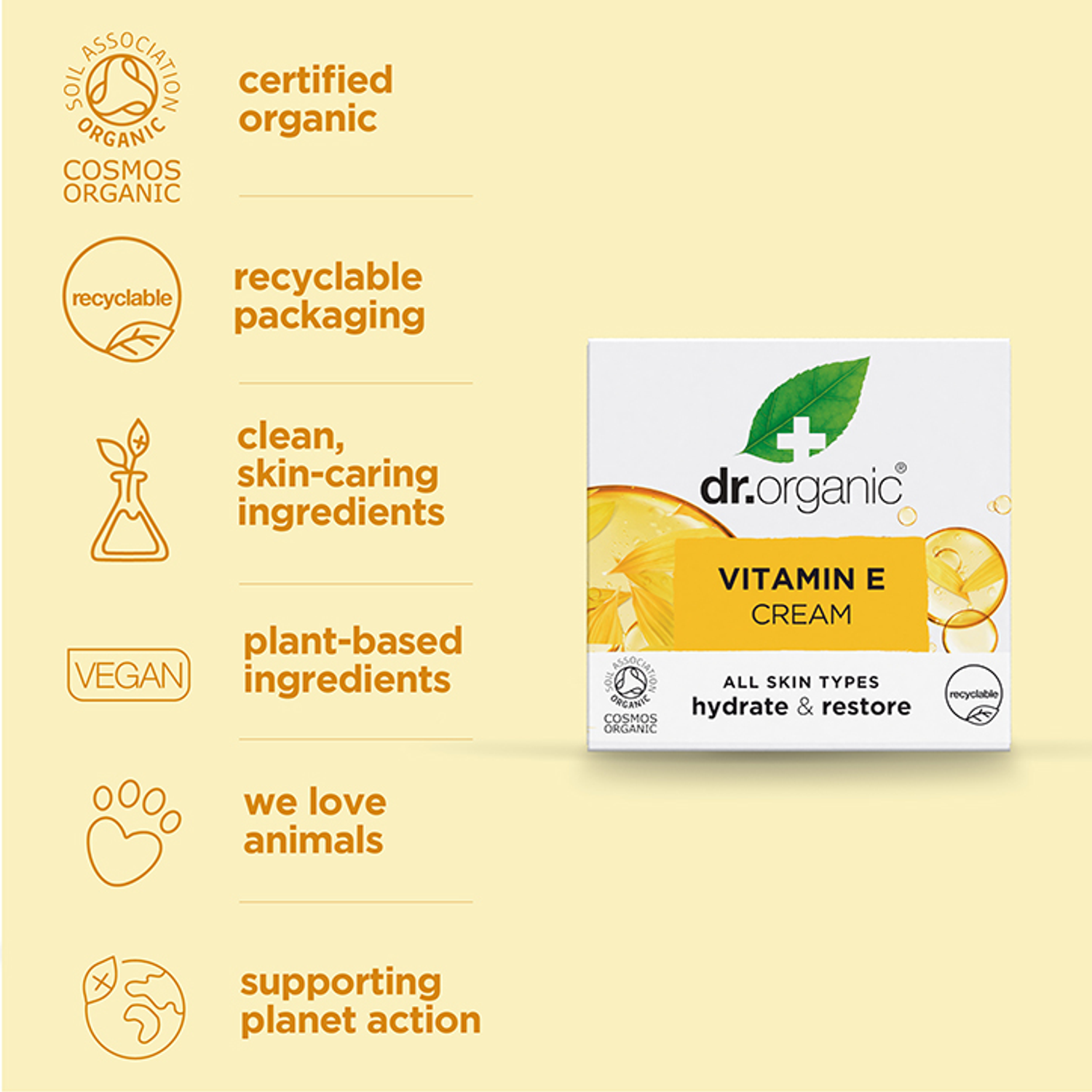 Dr Organic Vitamin E Cream | Holland & Barrett