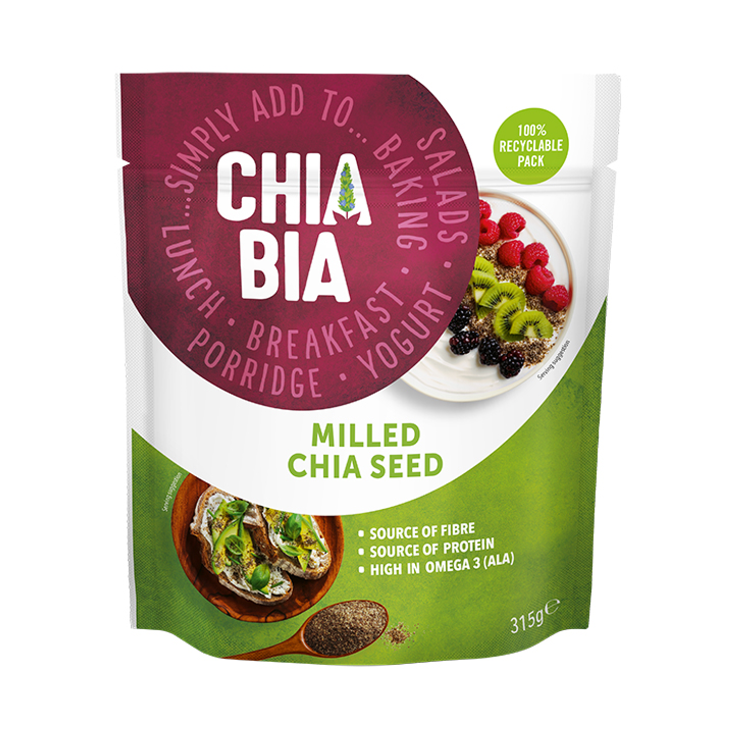 Chia Bia 100% Natural Milled Chia Seed | Holland & Barrett