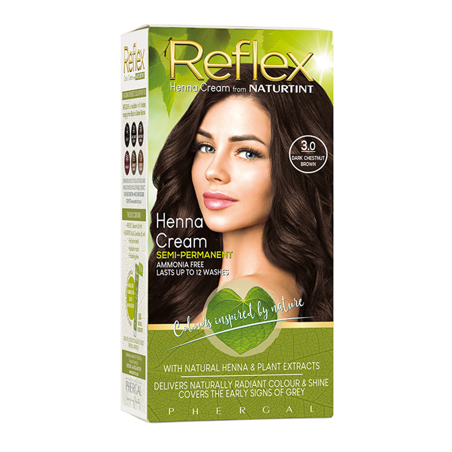 Naturtint Reflex Semi-Permanent Hair Colour 3.0 Dark Chestnut Brown ...