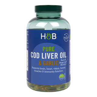 H&B Cod Liver Oil & Odourless Garlic | Holland & Barrett