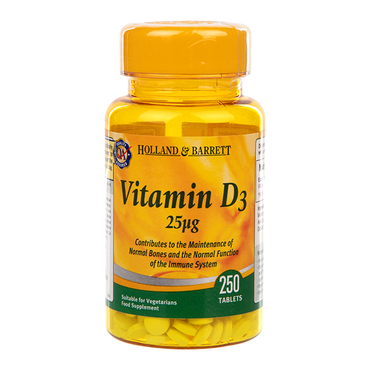 H&B Vitamin D3 Tablets 25ug | Holland & Barrett
