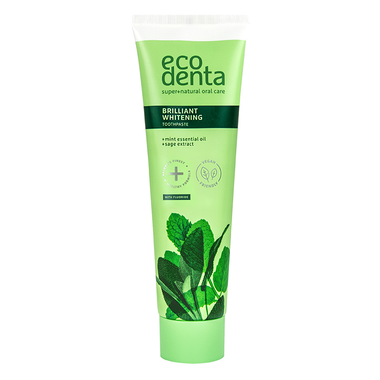 Ecodenta Whitening Toothpaste with Mint Oil, Sage Extract and Kalident ...