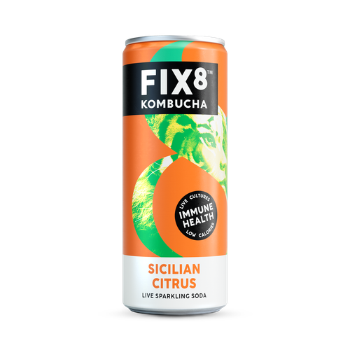 Fix8 Strawberry Basil Kombucha | H&B